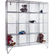 16 Compartment Lockers No Doors - Available From Stock