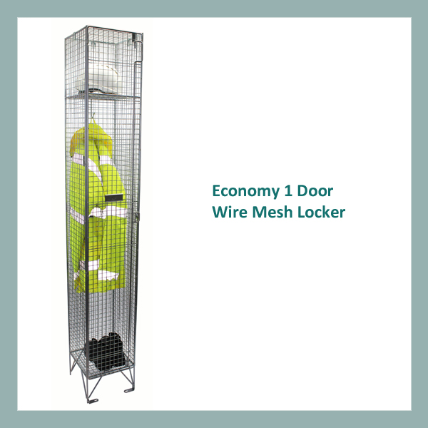 Economy 1 Door Wire Mesh Lockers