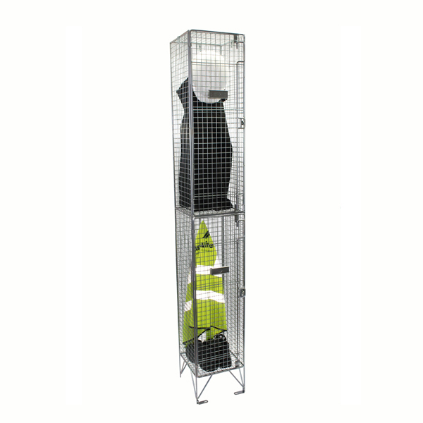 Economy 2 Door Wire Mesh Lockers | 2 Door Mesh Lockers