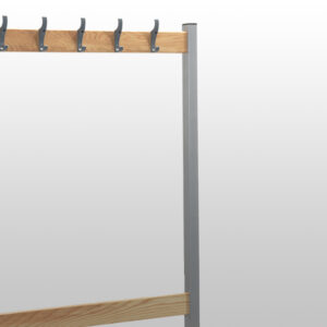 Changing Room Bench with Hooks | Perimeter Benches with Hooks